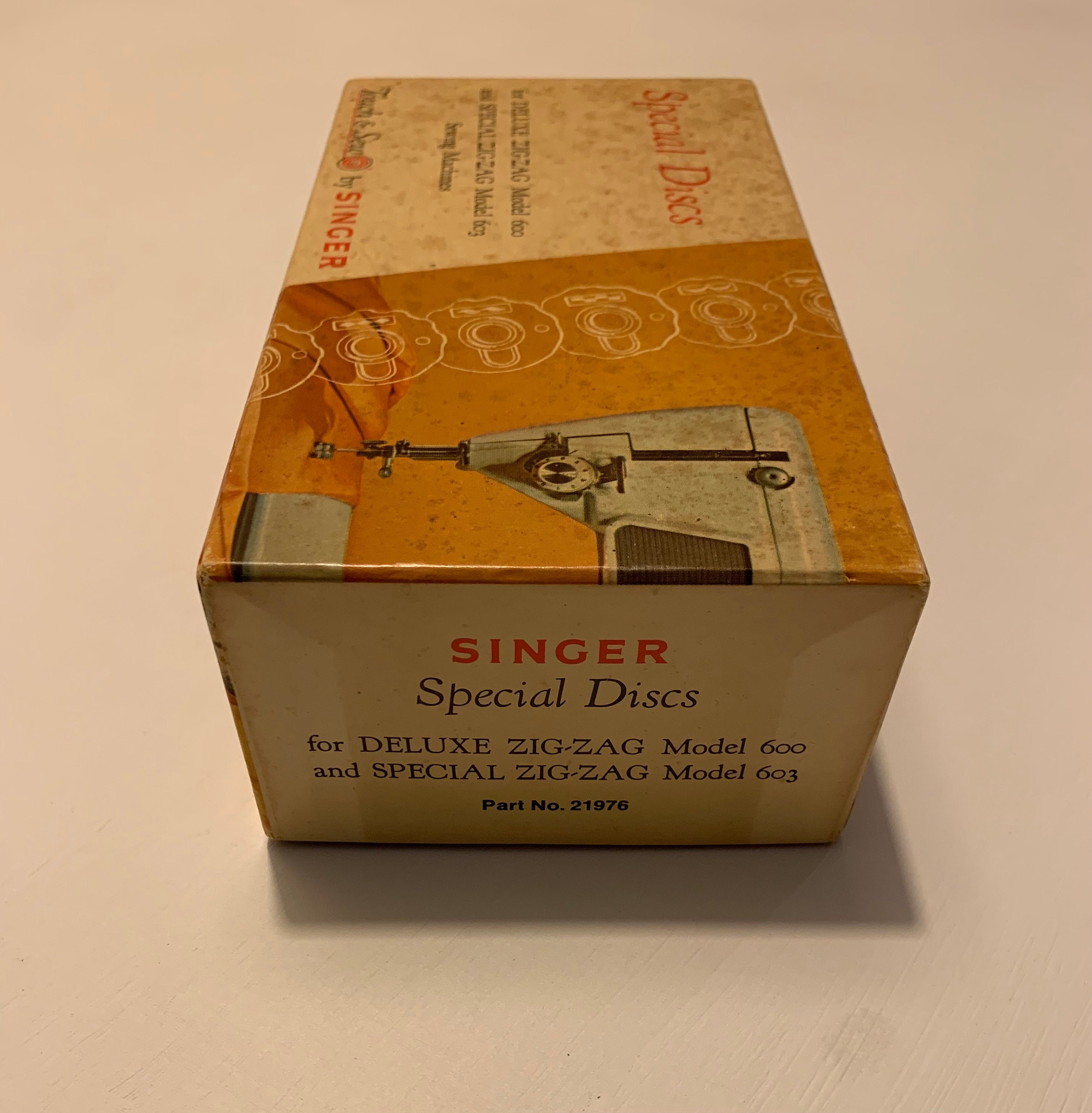 VTG 1960s Singer Touch & Sew Special Discs for Deluxe Zig-zag Model 600 ...