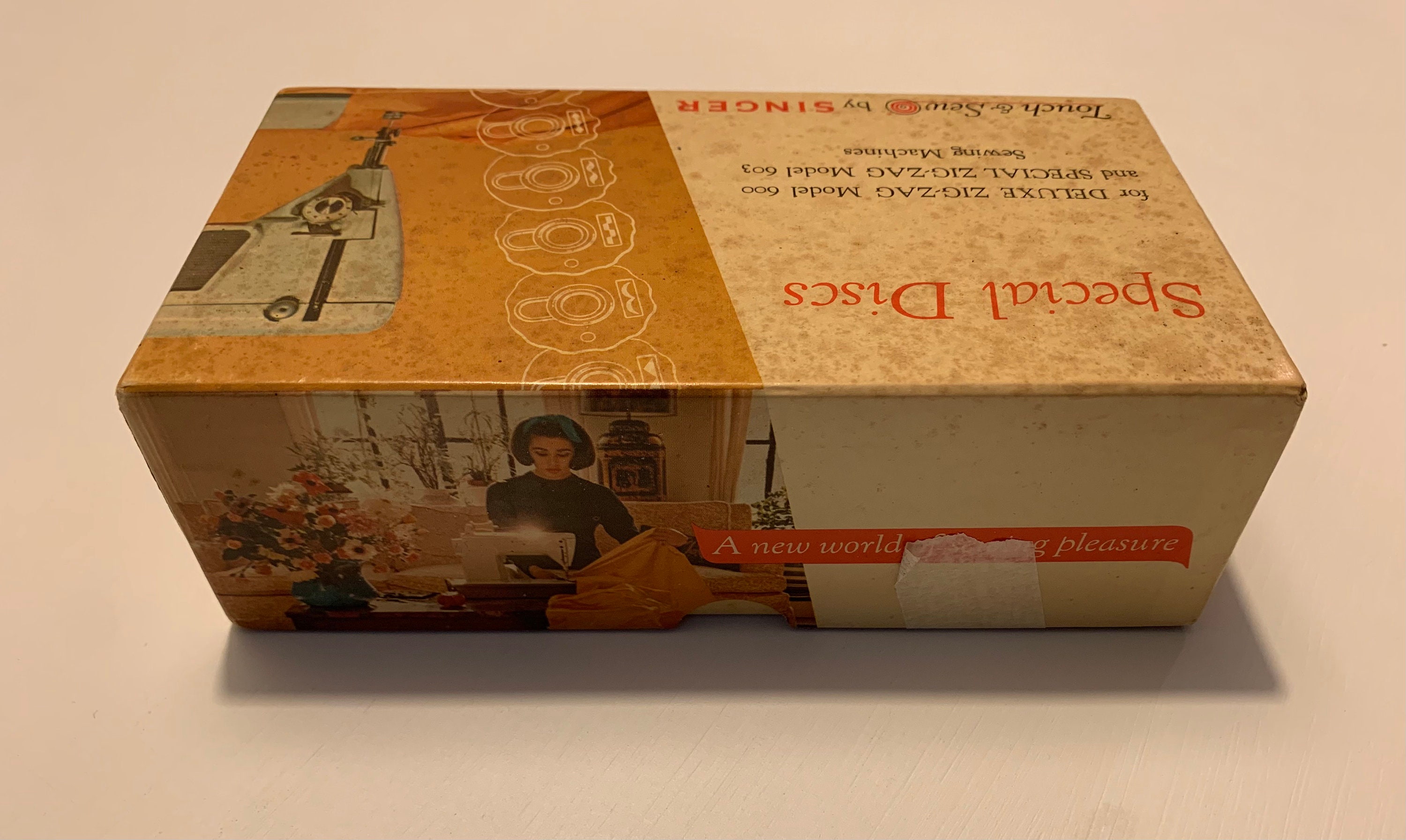 VTG 1960s Singer Touch & Sew Special Discs for Deluxe Zig-zag Model 600 ...