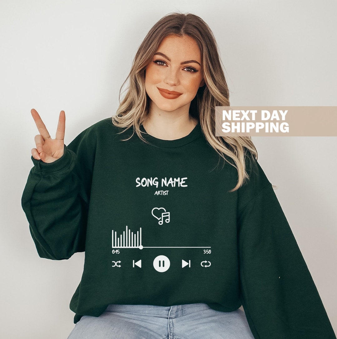 Custom Song Name Sweatshirt, Personalized Artist Name Shirt, Custom ...