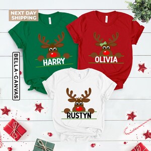 Reindeer Christmas Shirts, Christmas Family Shirts, Matching Family ...