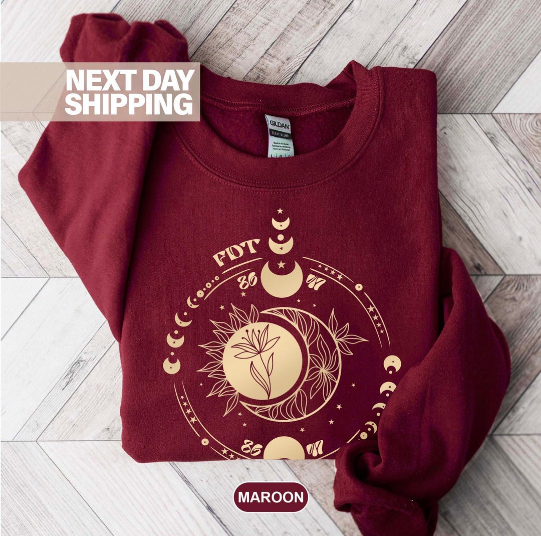 Subtle Anti Fascist FDT Celestial Moon Political Sweatshirt, 8647 Anti ...
