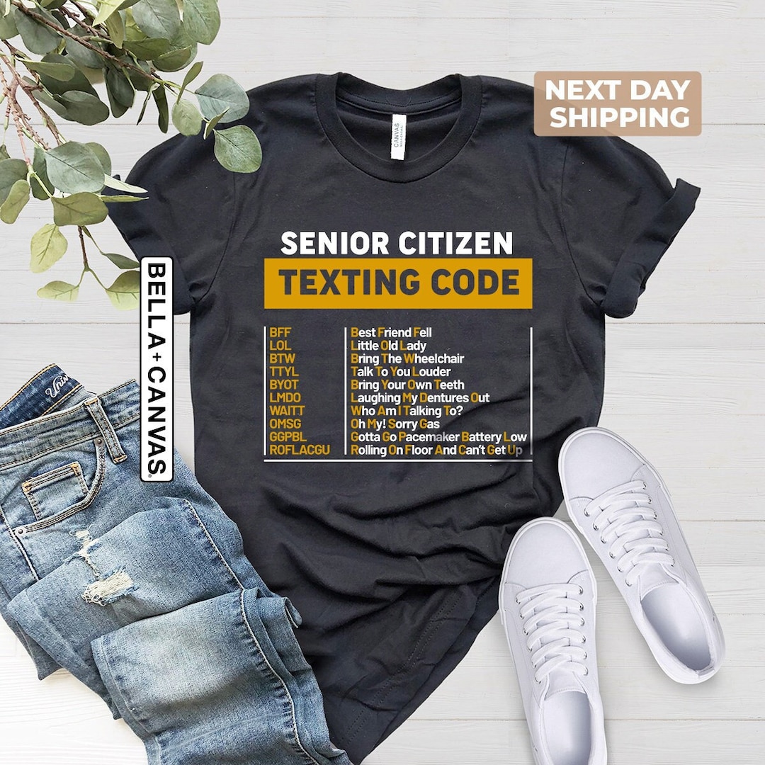 Sarcastic Senior Citizen Shirt, Funny Grandparents Shirt, Senior ...