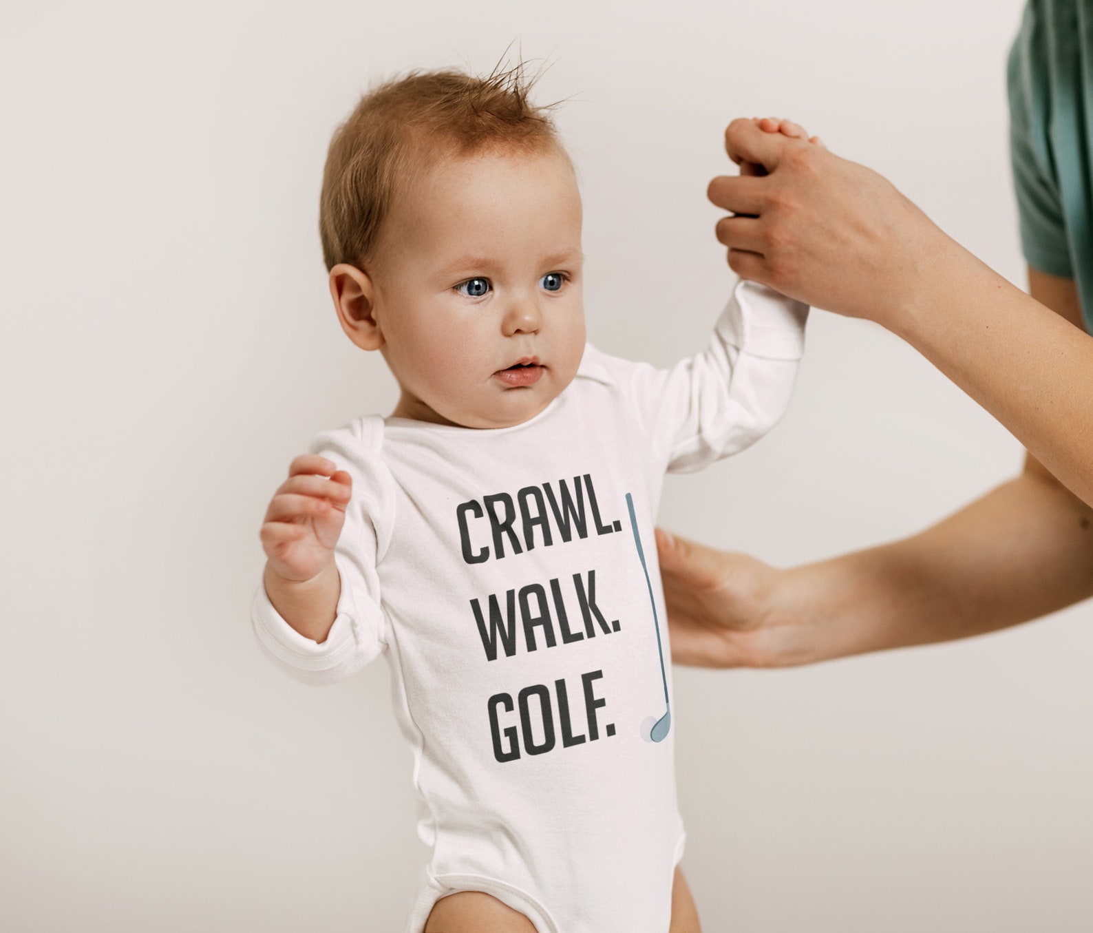 Golf Baby Onesie®, Crawl Walk Golf Baby Onesie®, Baby Shower Gift, Cute ...