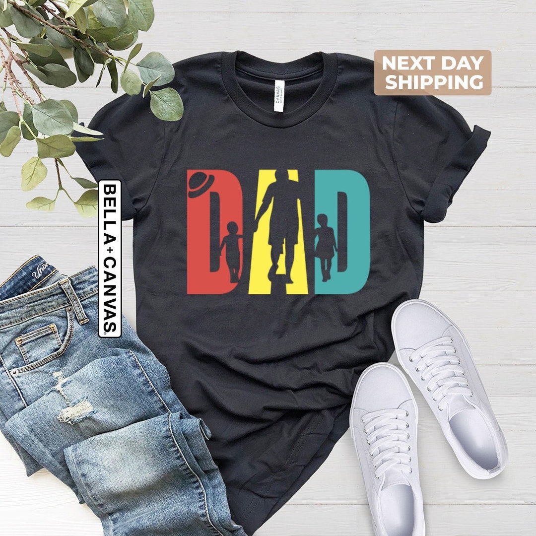 Retro Dad of Two Shirt, Father's Day T-shirt, Dad of Twins Shirt, Dad ...