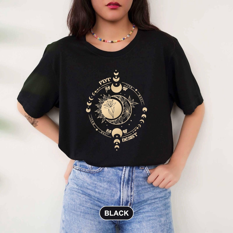 Subtle Anti Fascist FDT Celestial Moon Political Tee, 8647 Anti Trump ...