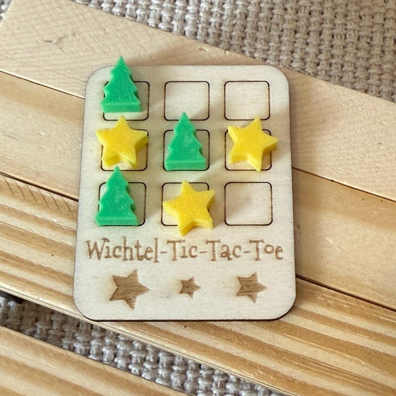 Weihnachtliches tic tac toe spiel aus holz - Etsy.de