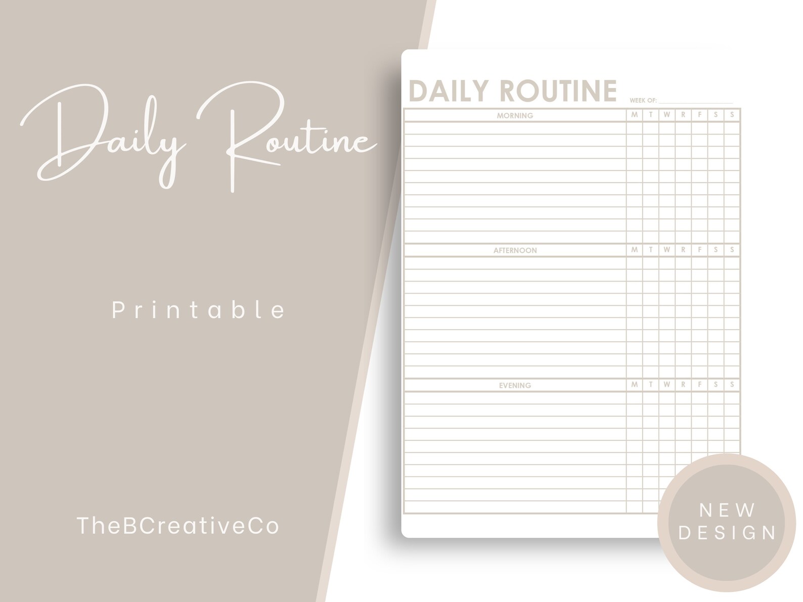 Daily Routine | Printable Daily Routine | Routine Tracker | Undated ...