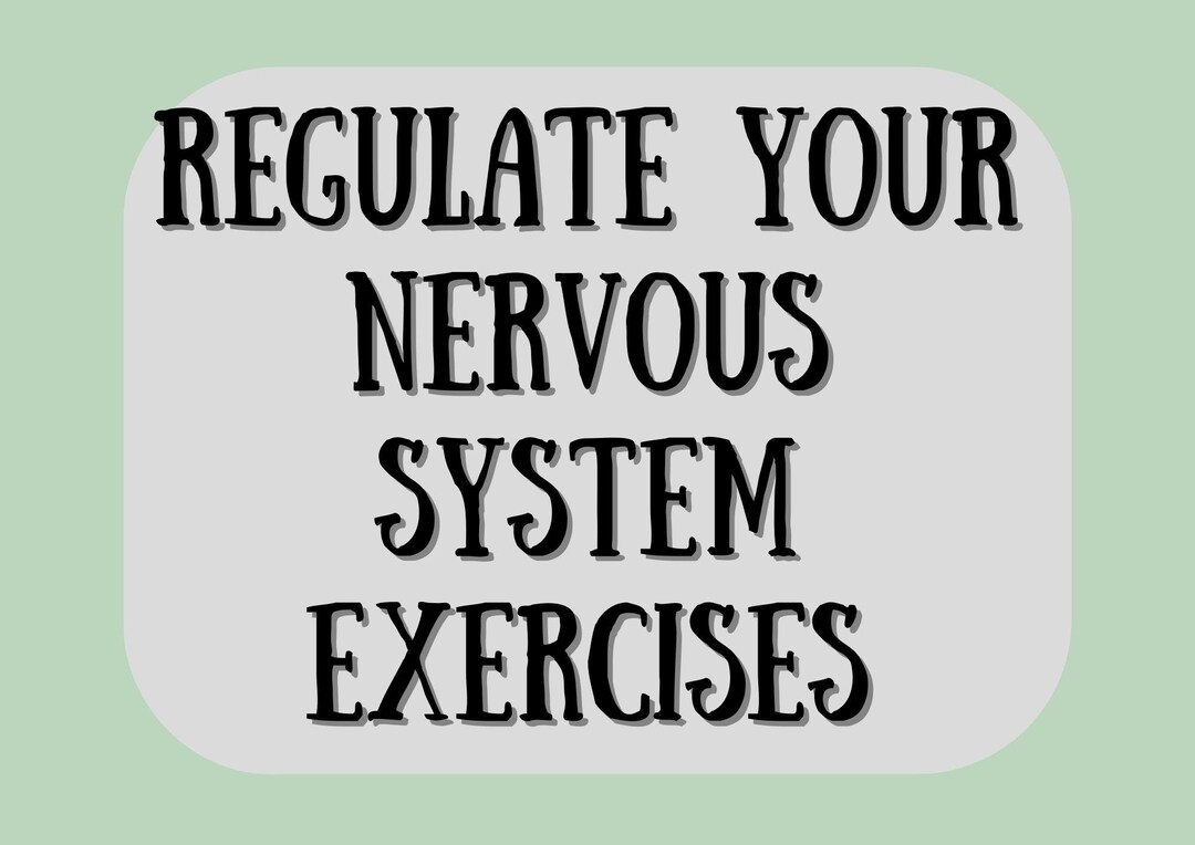 21 Nervous System Regulation Cards - Etsy