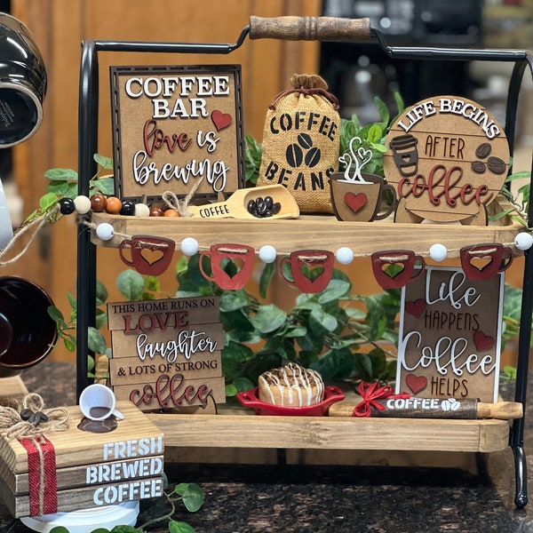 Coffee Tier Tray - Etsy