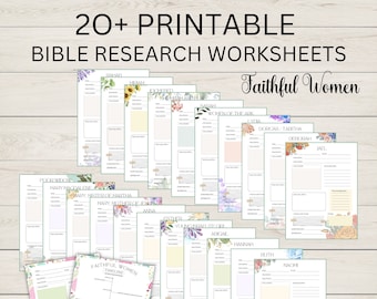 Easy to Use Printable Bible Study Tool - Etsy