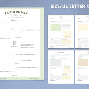 Men of the Bible Research Printable Faithful Men Biblical Worksheet ...