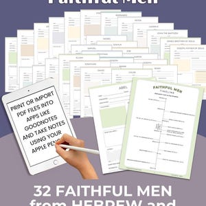Faithful Men Bible Study Printable Men of Faith Biblical Research ...