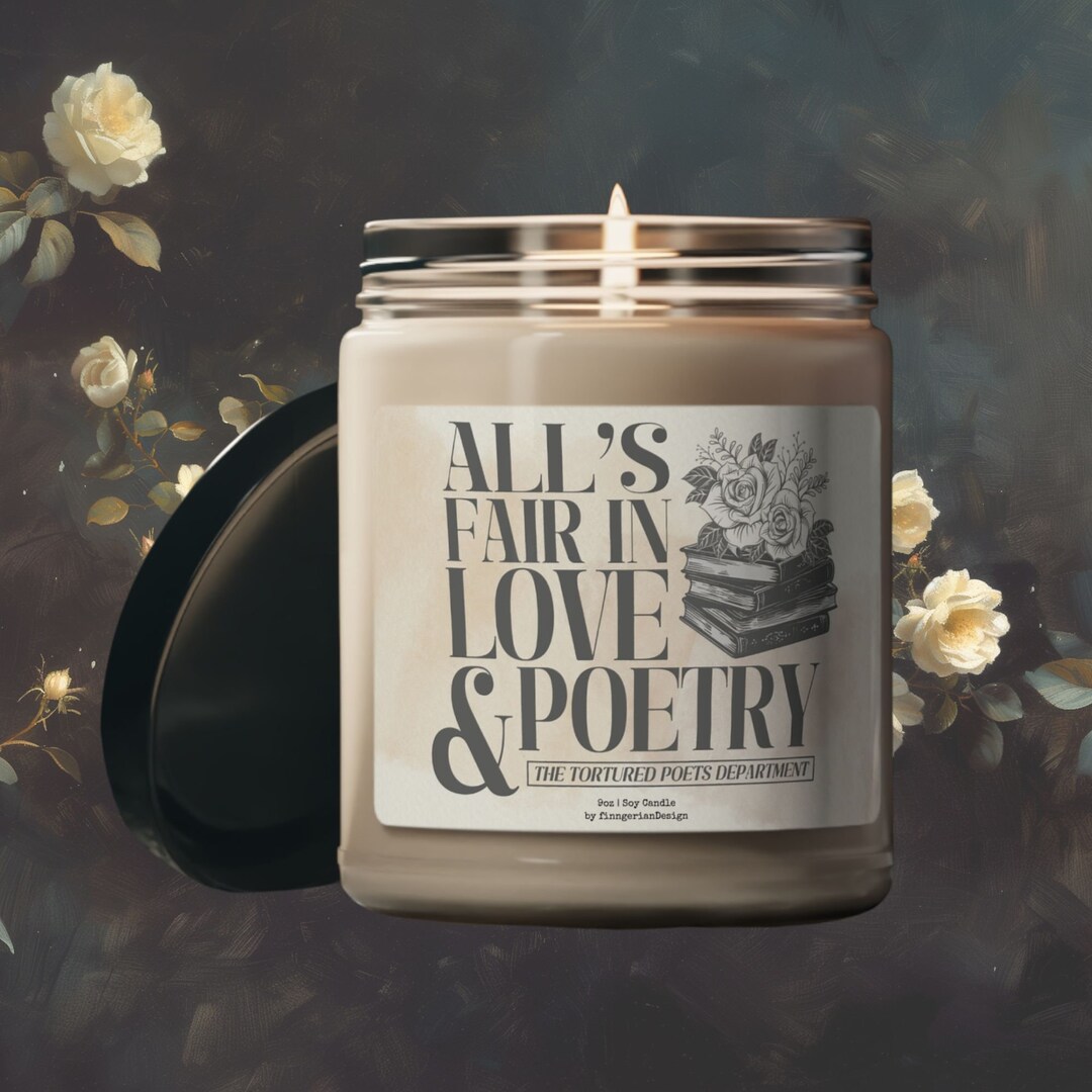 All's Fair in Love and Poetry Candle TTPD Party Gift BFF Swiftie ...