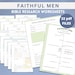 Men of the Bible Research Printable Faithful Men Biblical Worksheet ...