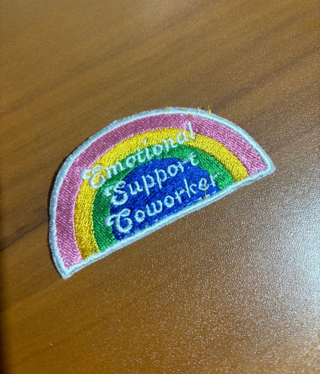 Emotional Support Co Worker Patch Embroidered - Etsy