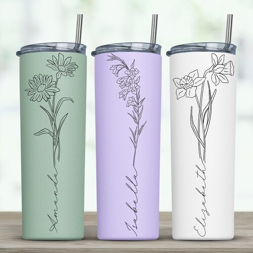 June Birth Month Flower Mug Custom Birth Flower Mug Etsy