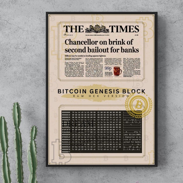 Bitcoin White Paper Wall Art - Etsy