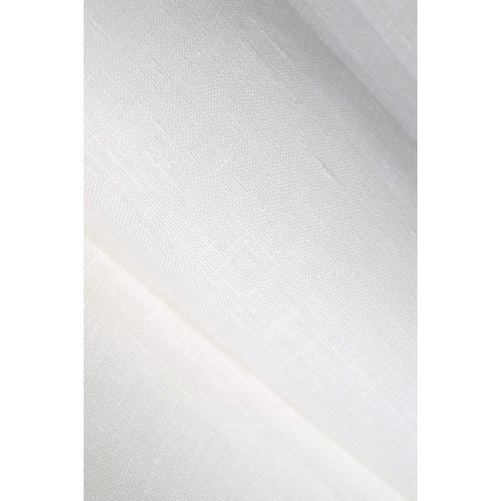 White Extra-wide Linen 260cm 100% Linen Fabric 150 GSM Bedding Linen ...