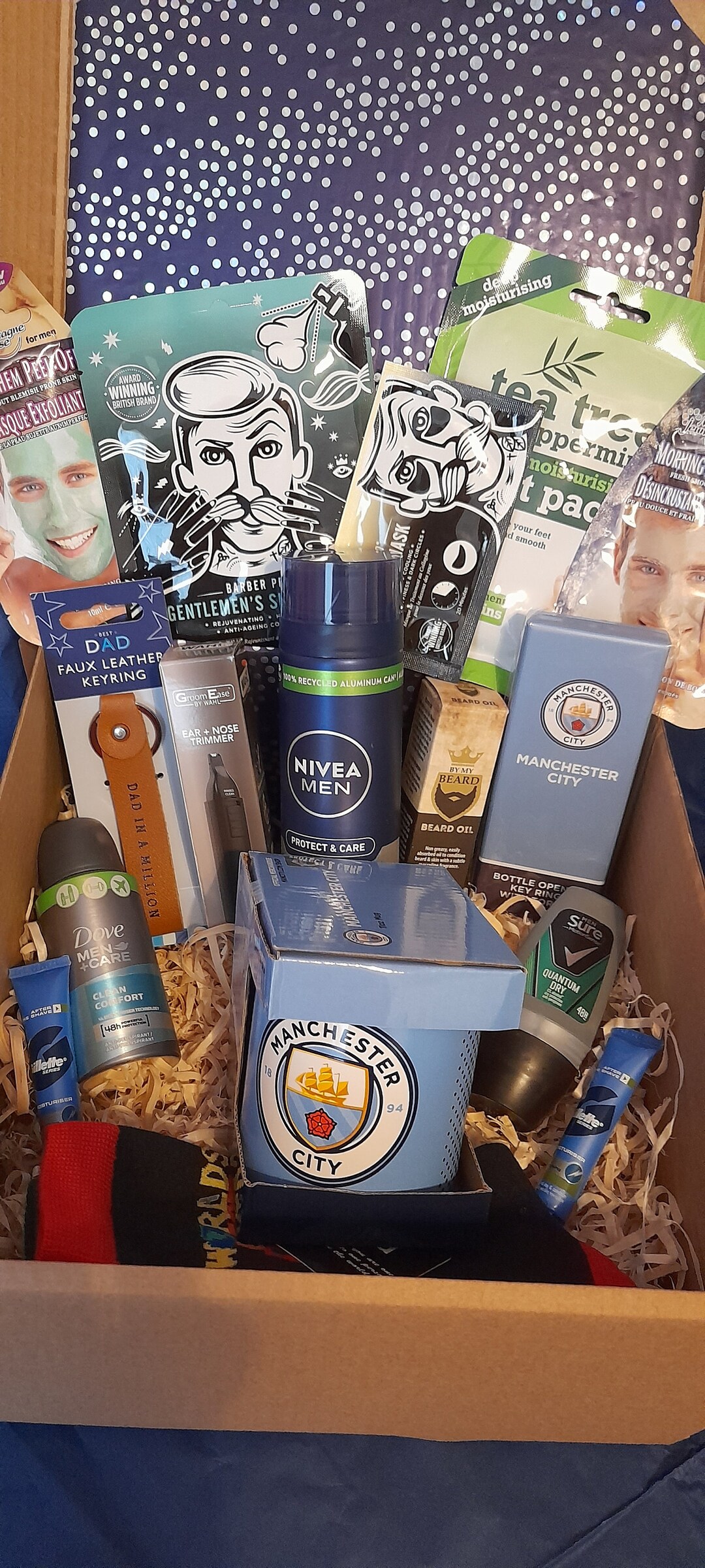 Manchester City Themed Mens Gift Box - Etsy