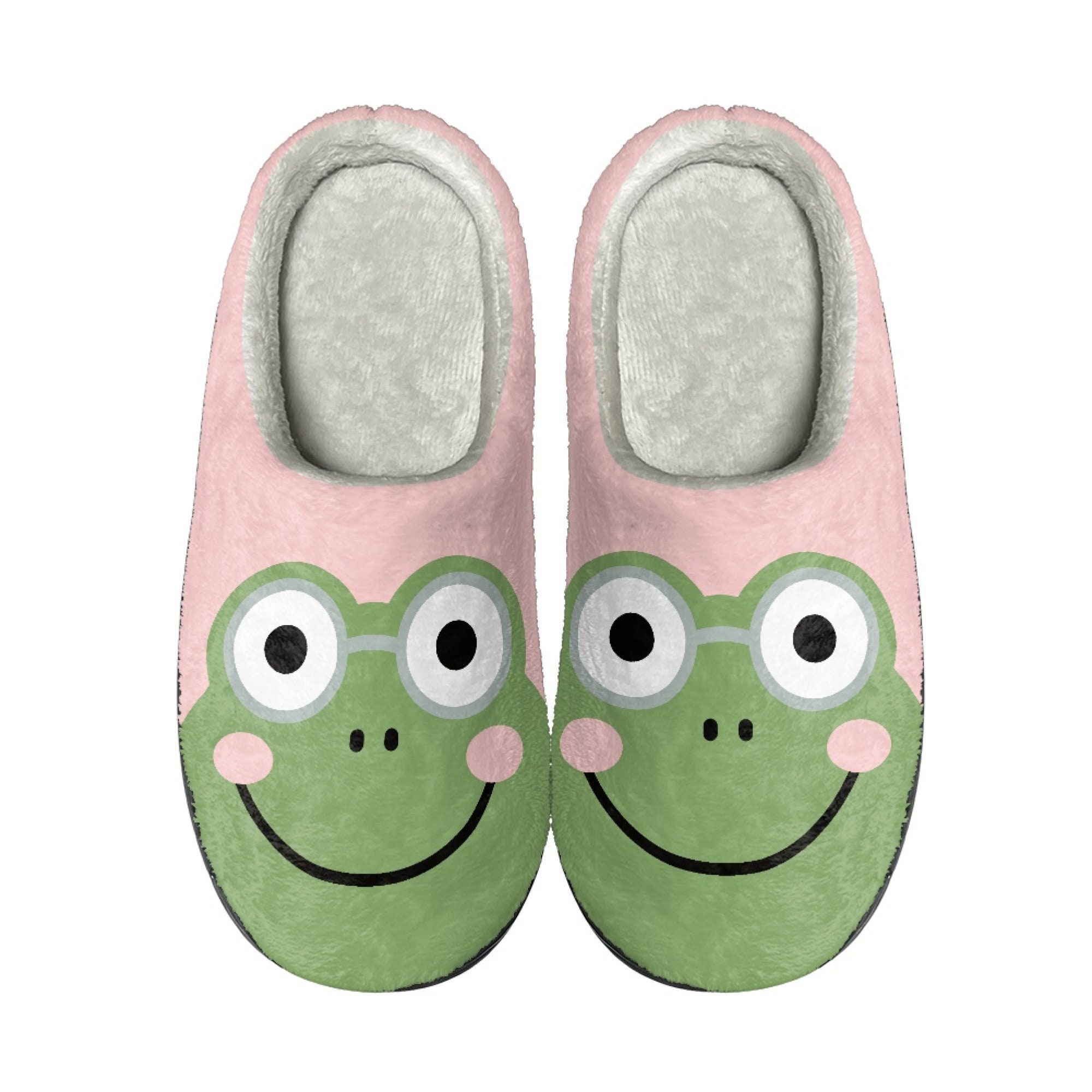 Cute Pink And Green Frog Slippers sold by Frisson All-Out | SKU ...