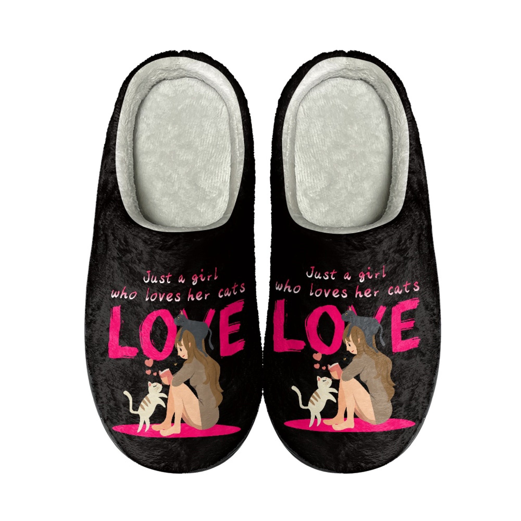 Cute Cat Lover Slippers, Dog Lover Gift Ideas sold by Ivory Ripped ...