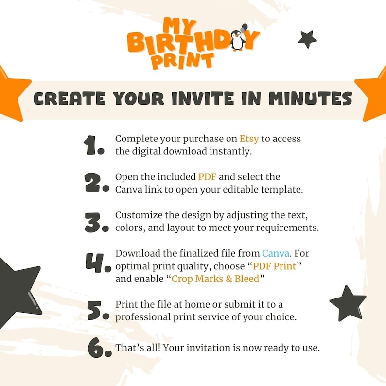 Editable Frozen Birthday Invitation, Winter Snow Party (canva Template ...