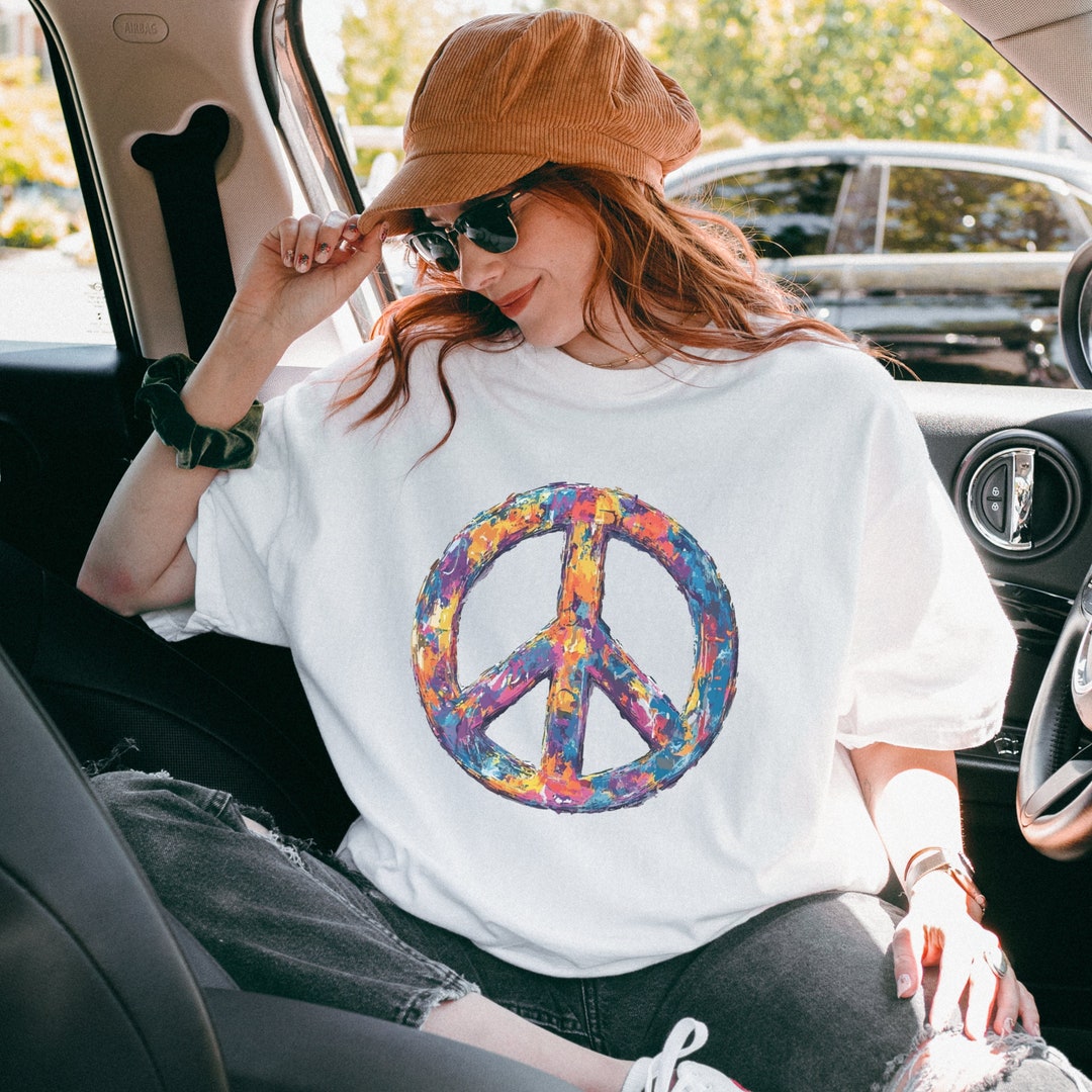 Peace Sign Shirt, Peace Shirt, Peace Sign T-shirt, Peace T-shirt, Peace ...