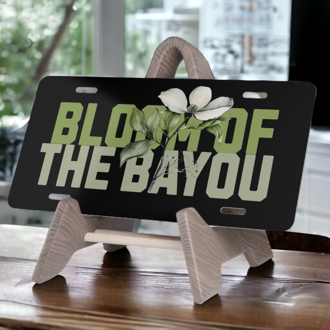 Bloom of the Bayou, Bayou License Plate, Louisiana Magnolia, Cajun ...
