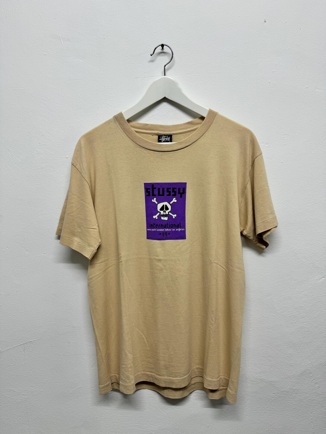 Vintage 90s Stussy Skull Box Logo - Etsy