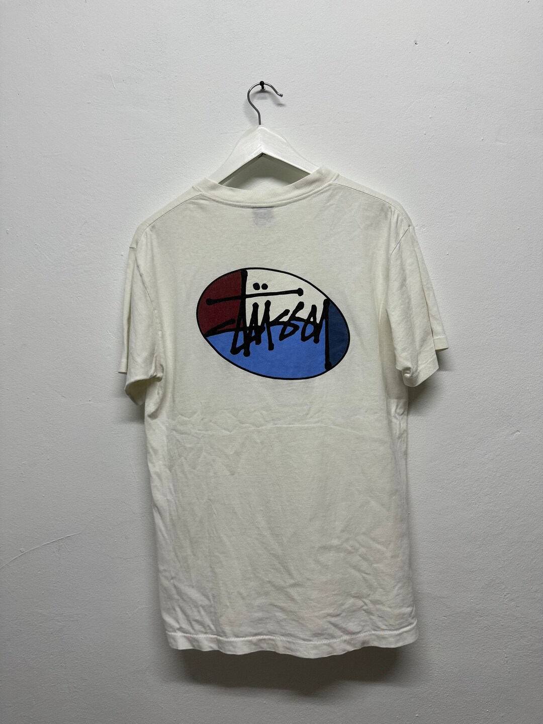 Vintage 90s Stussy Oval Signature Logo Single Stitch - Etsy