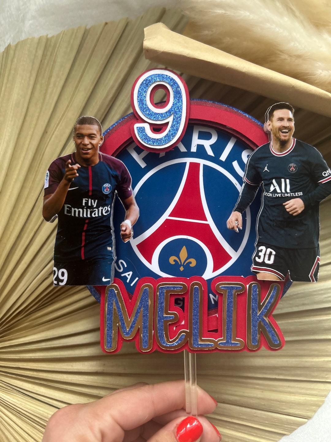 CAKE TOPPER PSG Theme/ Cake Decoration/ Topper /children/topper/ Cake ...