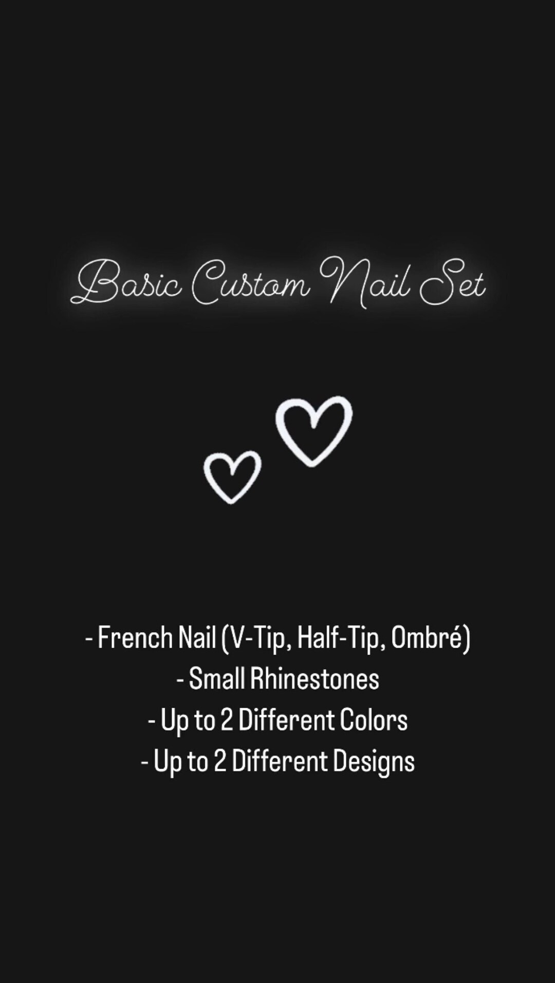 Basic Custom Nail Set Personalized Press on Nails Custom - Etsy