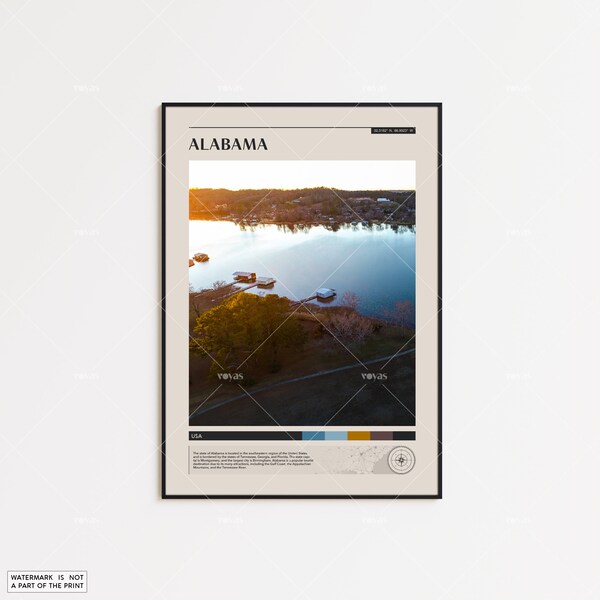 Alabama Poster - Etsy
