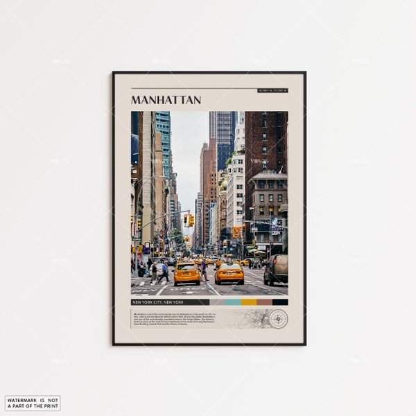 Manhattan Poster - Etsy