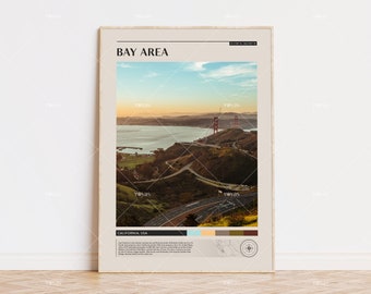 Bay Area California Poster - Etsy