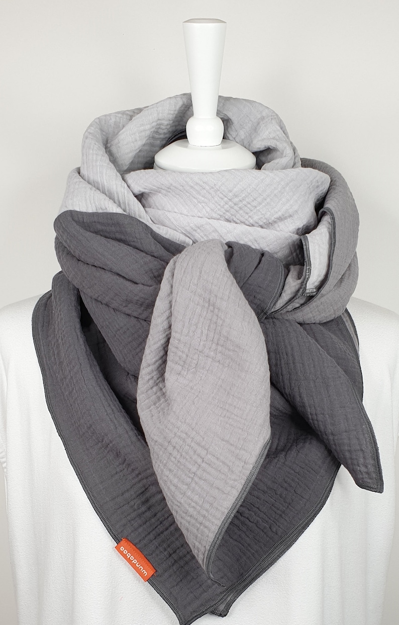 Muslin Cloth Multicolored in Grey, 130 X 130 Cm, 100% Cotton - Etsy