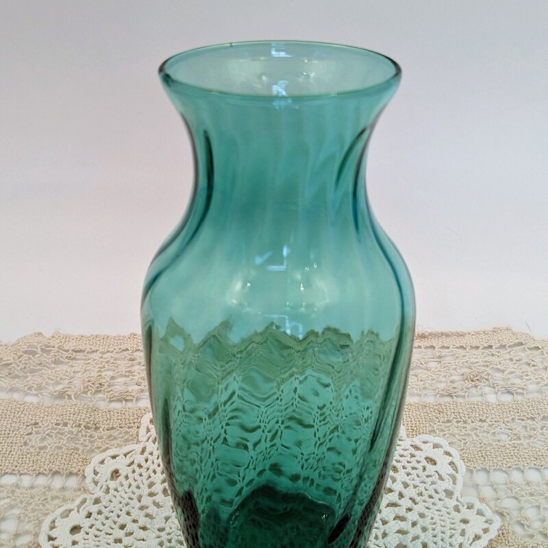 Teal Flower Vase - Etsy
