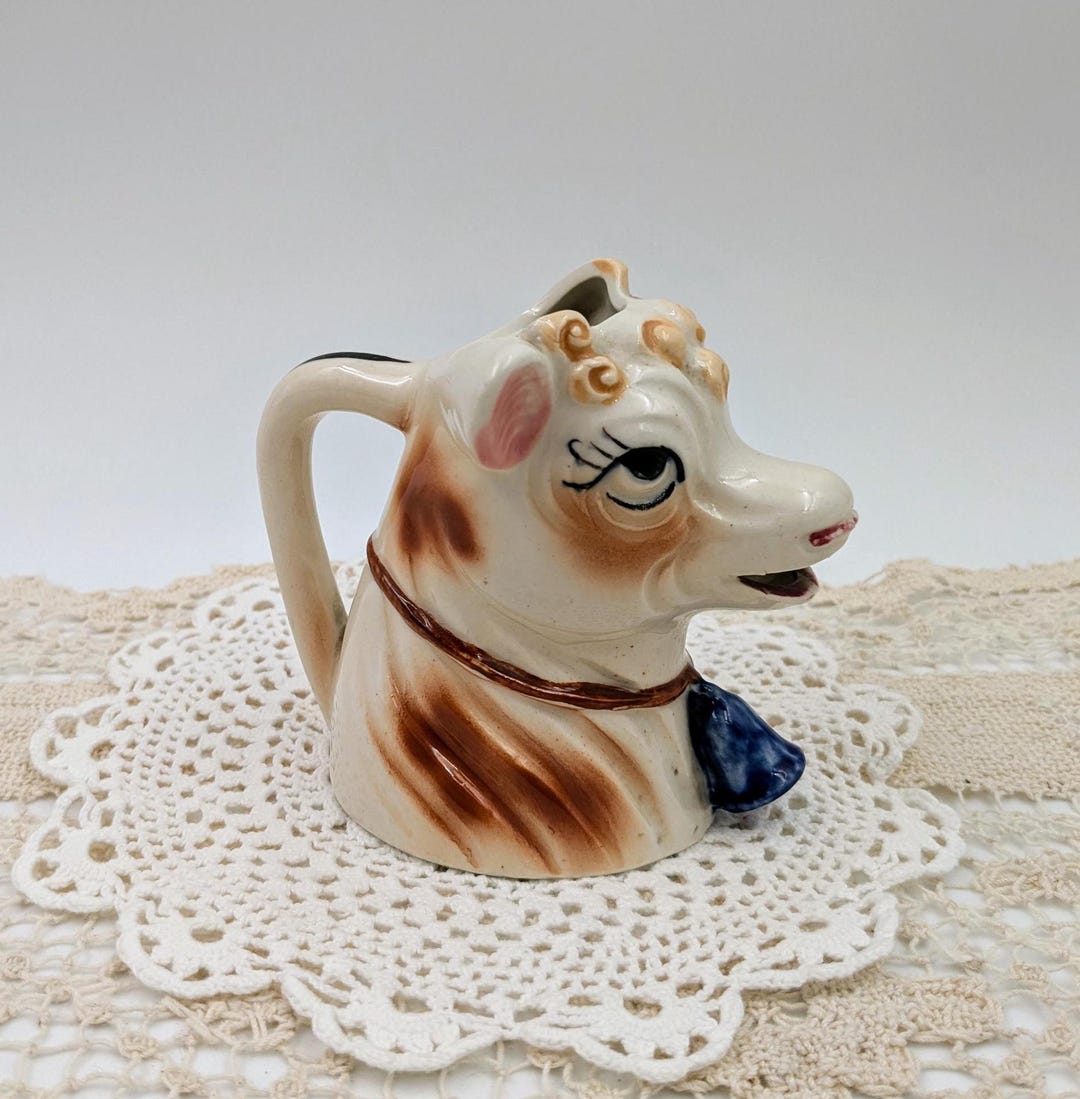 Vintage 1950s Elsie / Bessie / Cow Head Creamer / Pitcher - Etsy