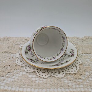 Vintage Elizabethan chantilly Fine Bone China Footed Tea Cup & Saucer ...