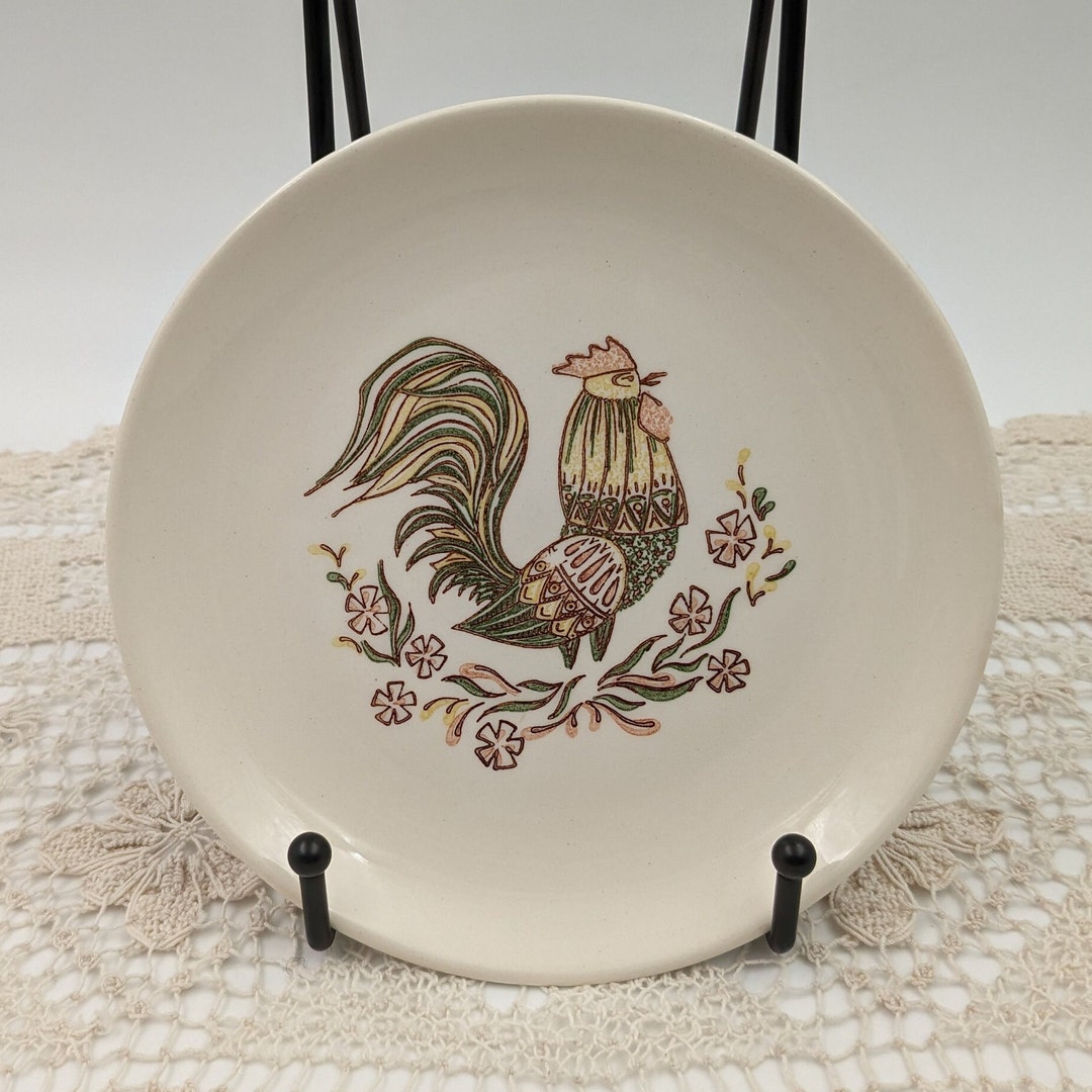 Vintage Taylor Smith "rooster" Bread & Butter Plate - Etsy