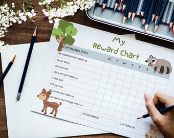 Woodland Forest Animals Wood Baby Shower Invitation Away to - Etsy