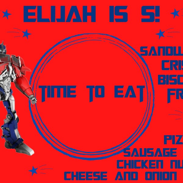 Optimus Prime Table - Etsy