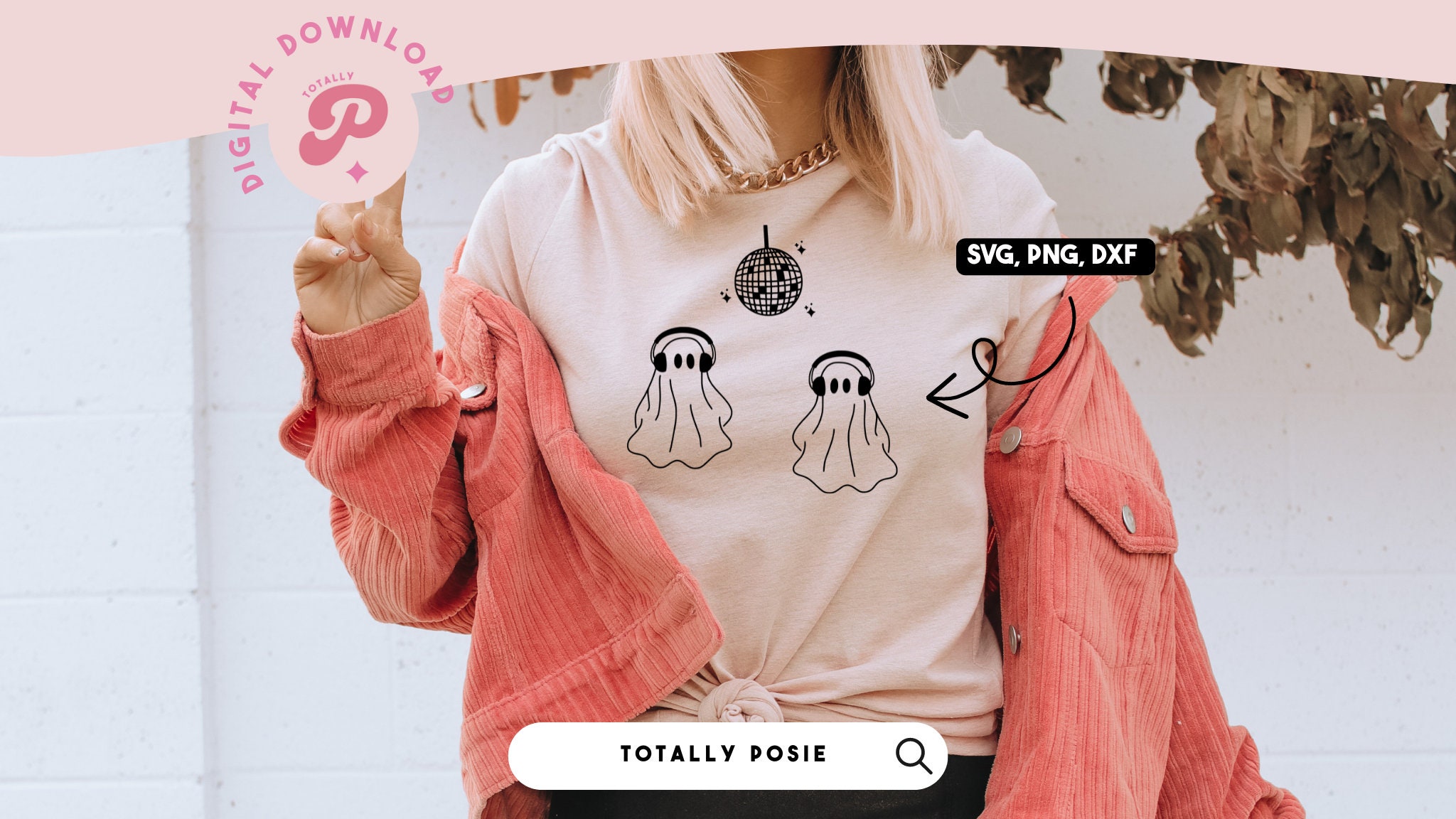 Ghost Spooky Disco SVG Retro Groovy Halloween Ghosts - Etsy