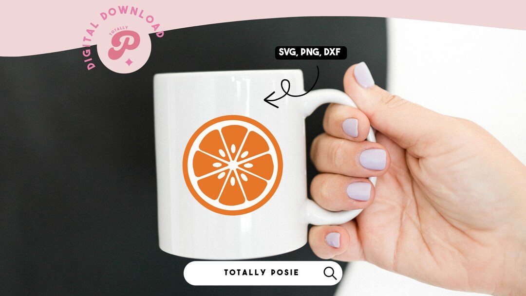 Orange SVG | Summer, Fruit Clipart, Orange Slice Printable, Fruit Slice ...