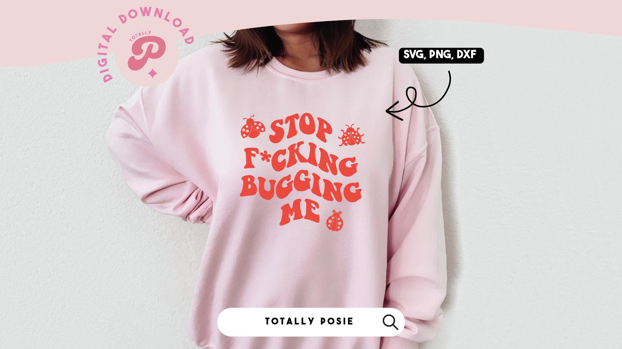 Stop Fcking Bugging Me SVG Spring Ladybug Insect Trendy - Etsy