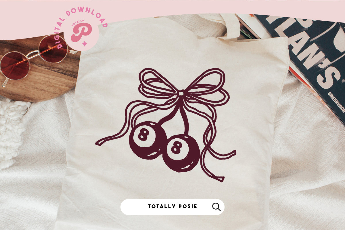 8 Ball Cherry Bow PNG | Preppy Bow, Cherries, Red Coquette Aesthetic ...