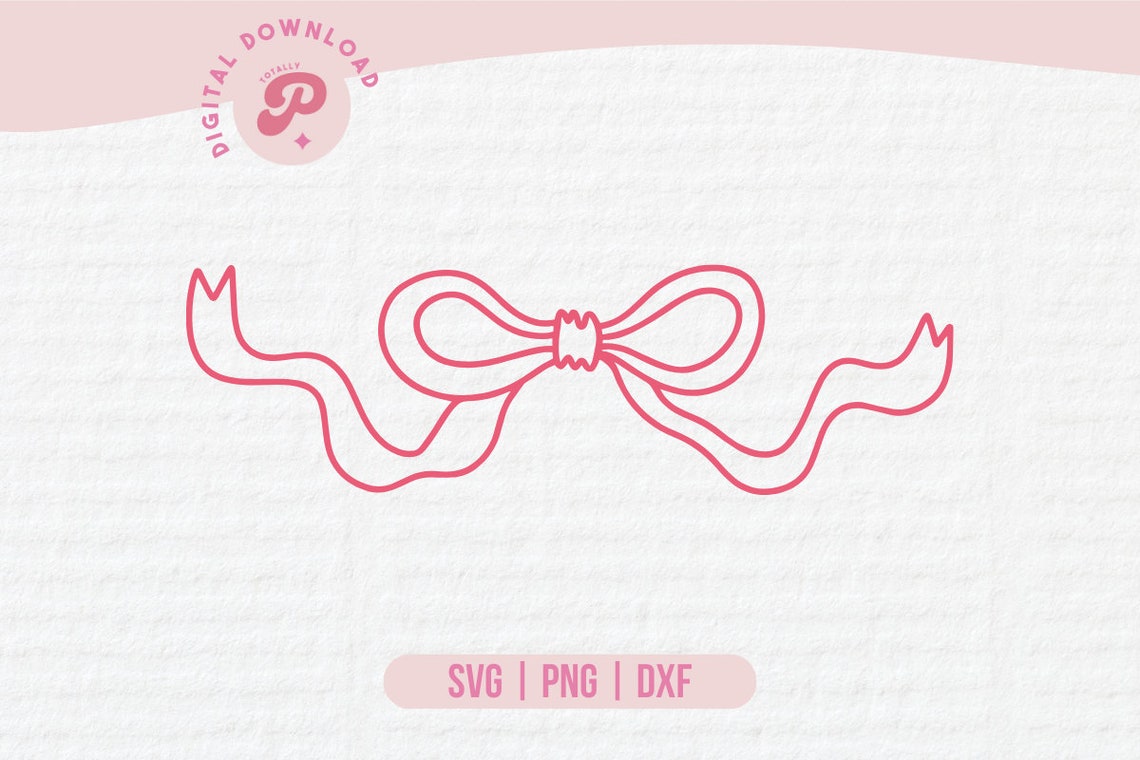Red Heart Bow SVG | Preppy Red Bow, Pink Bows, Red Coquette Aesthetic ...