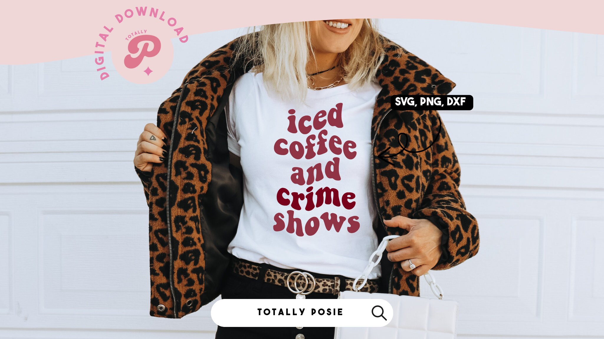Iced Coffee & Crime Shows SVG | True Crime, Murder Shows, Documentaries ...