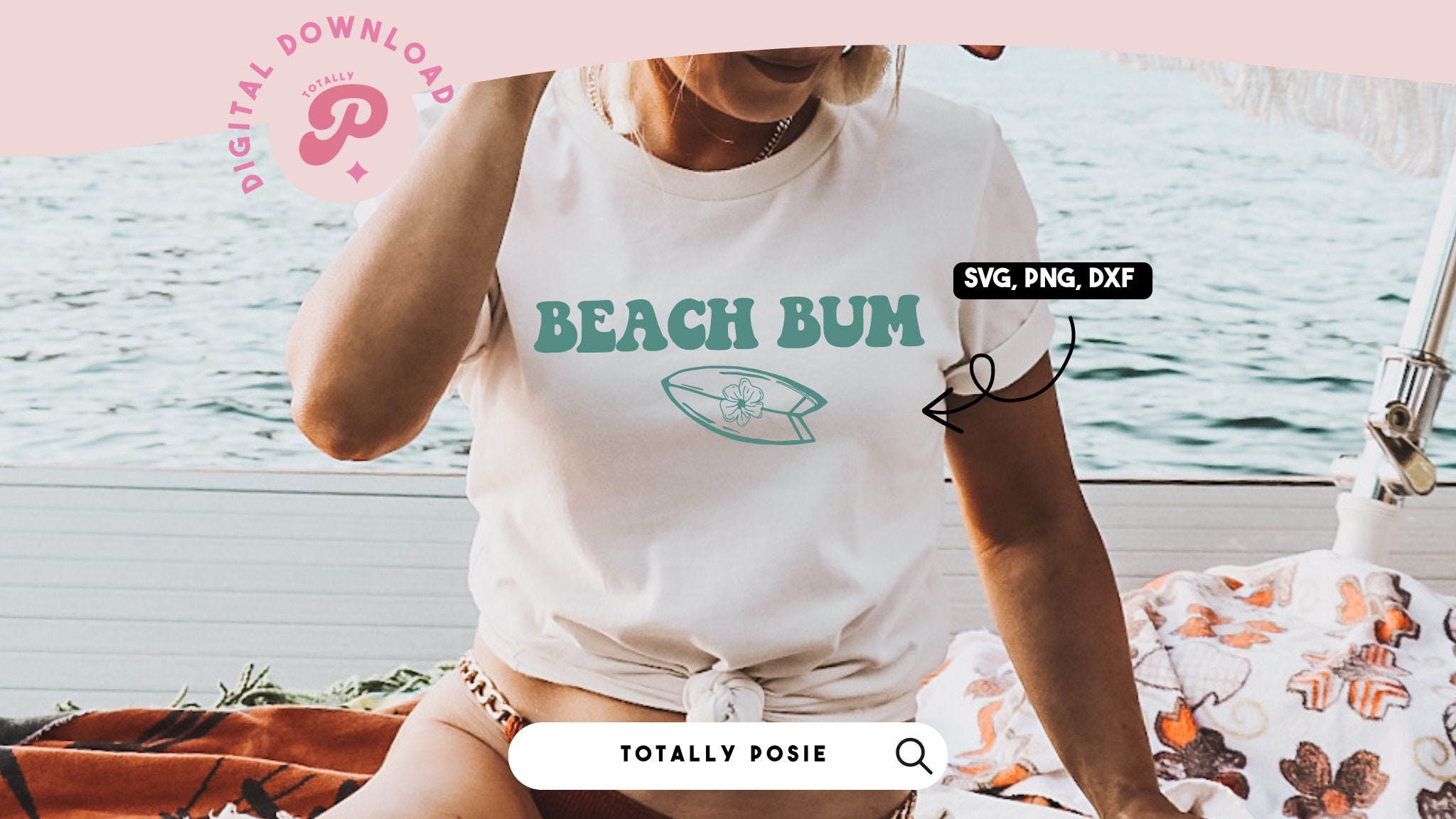 Beach Bum SVG Beach SVG Files for Cricut Beach Vibes, Summer, Sand ...