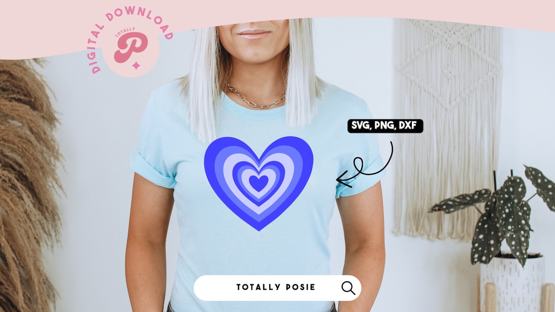 Blue Heart SVG Y2K Inspired Latte Heart Blue Love - Etsy